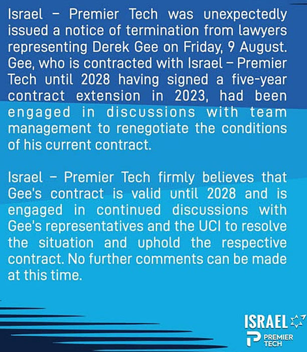Israel - Premier Tech was issued a notice of termination from lawyers ...